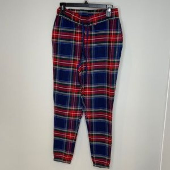 plush | Intimates & Sleepwear | Plush Red Blue Flannel Pajama Pants ...